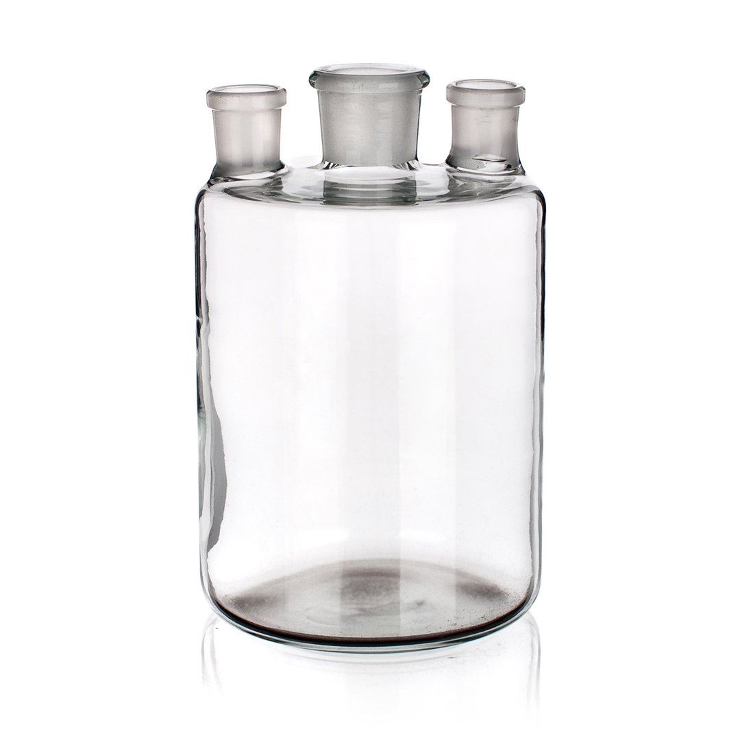 Woulff Bottle, Three Neck, Borosilicate Glass - Dixon Science