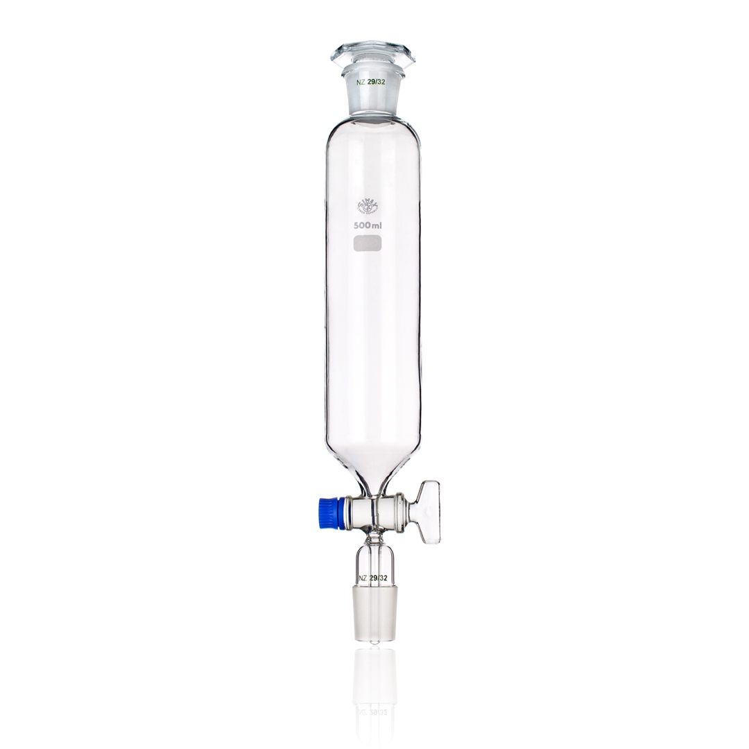 Funnel, Separatory, Cylindrical, Glass Stopper, No Graduations ...