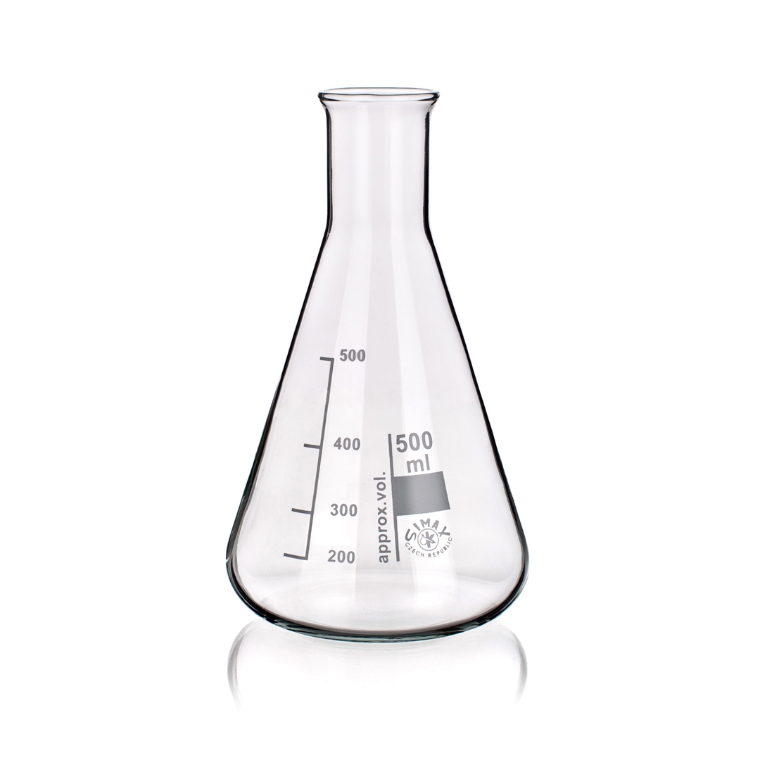 Erlenmeyer Flask, Narrow Neck, Borosilicate Glass - Smith Scientific