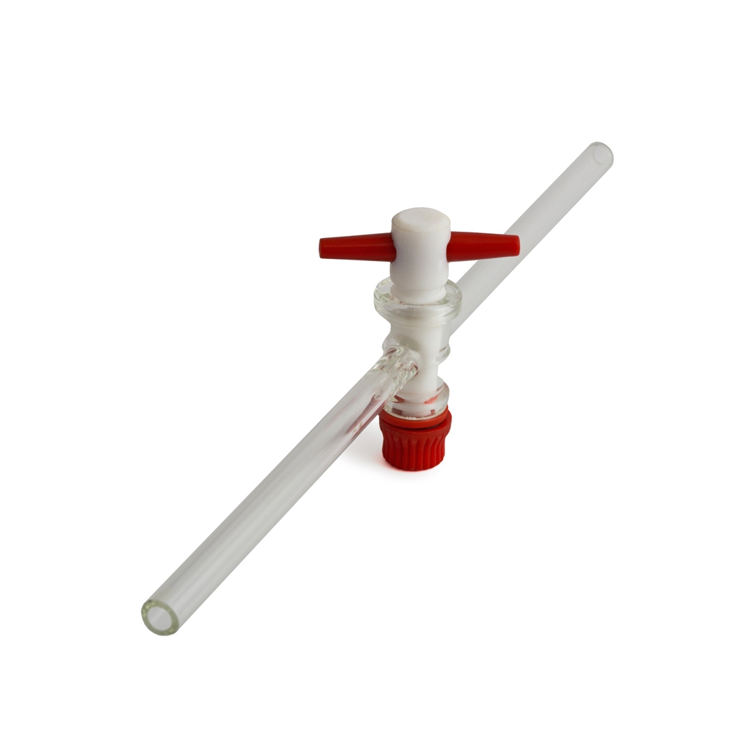Stopcock, Straight Bore, PTFE Key, Borosilicate Glass - Smith Scientific