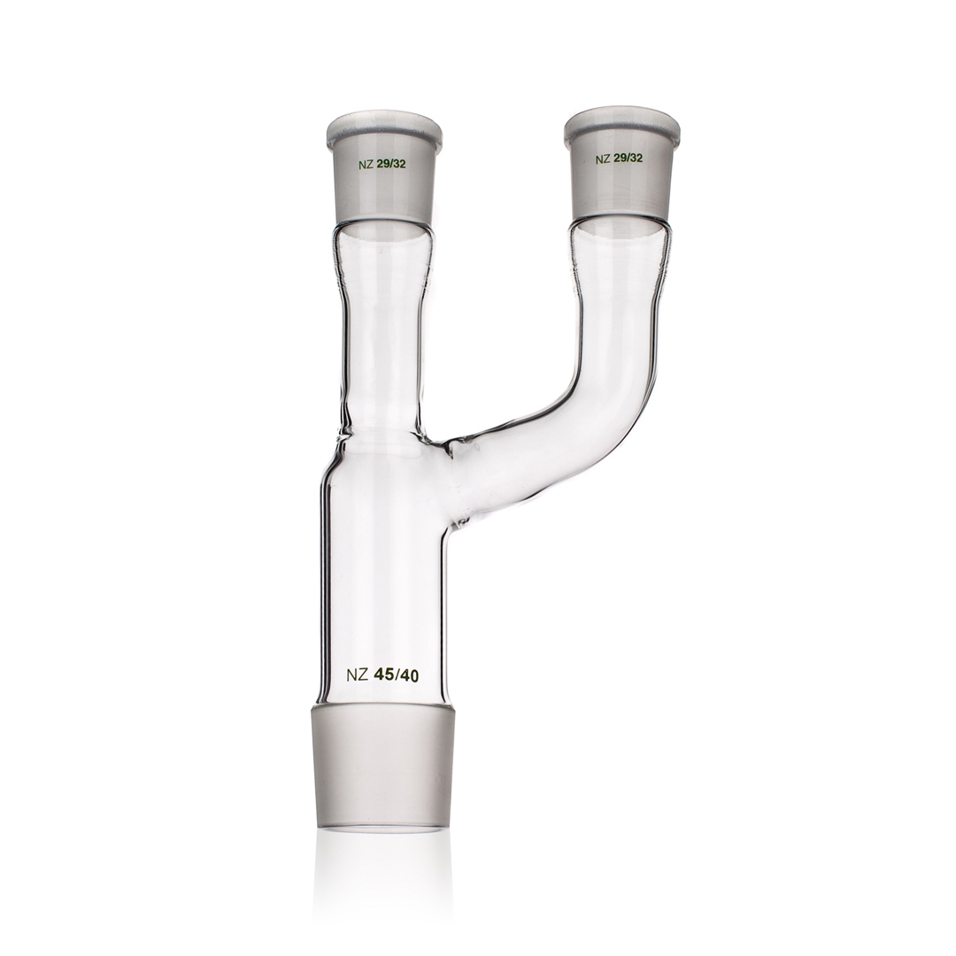Adapter, Multiple, Two Parallel Necks, Borosilicate Glass - Smith ...
