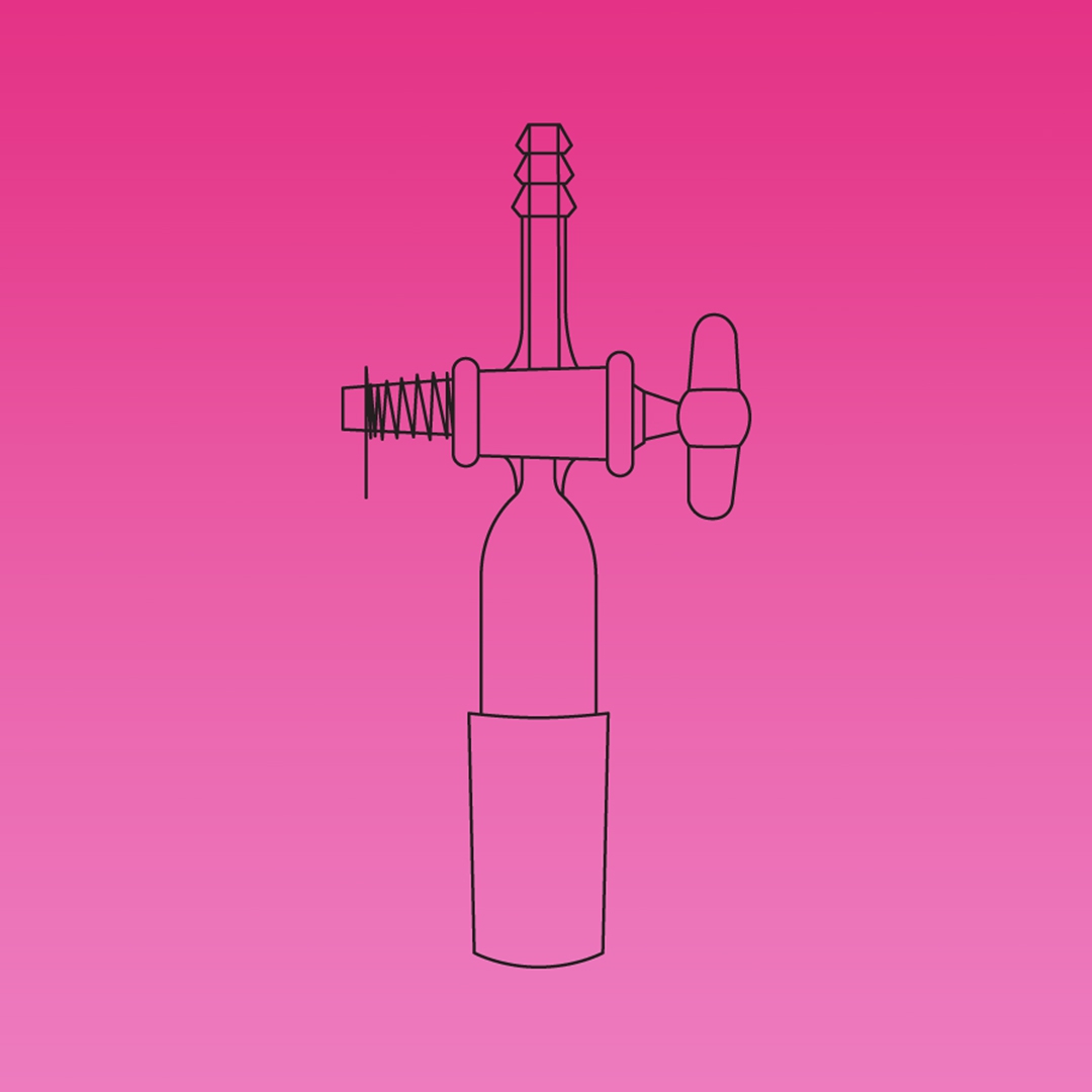 Glass Stopcock, Hose Connection, Glass - Dixon Science