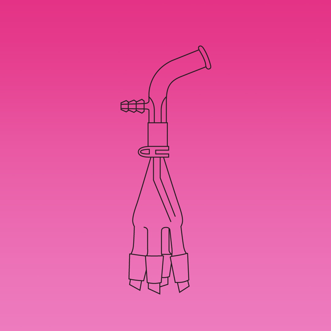 Distillation Receiver Set, Cow Receiver Allows Four Flasks To Be ...