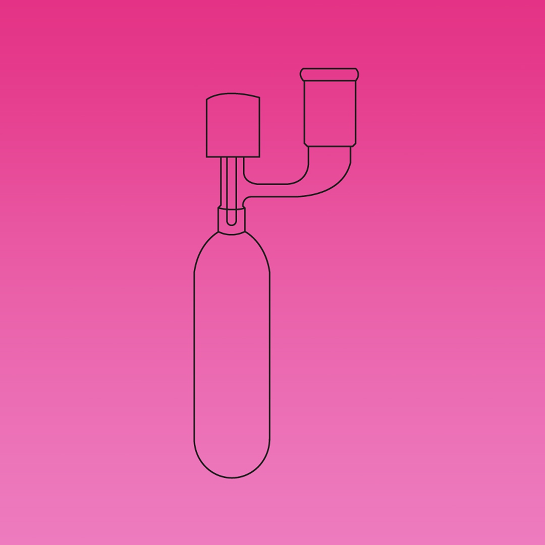 Schlenk Tube With High Vacuum Valve And Cone, Glass - Dixon Science