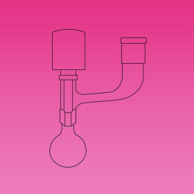 Schlenk Flask, High Vacuum Valve And Socket, Glass - A Plus InterChange