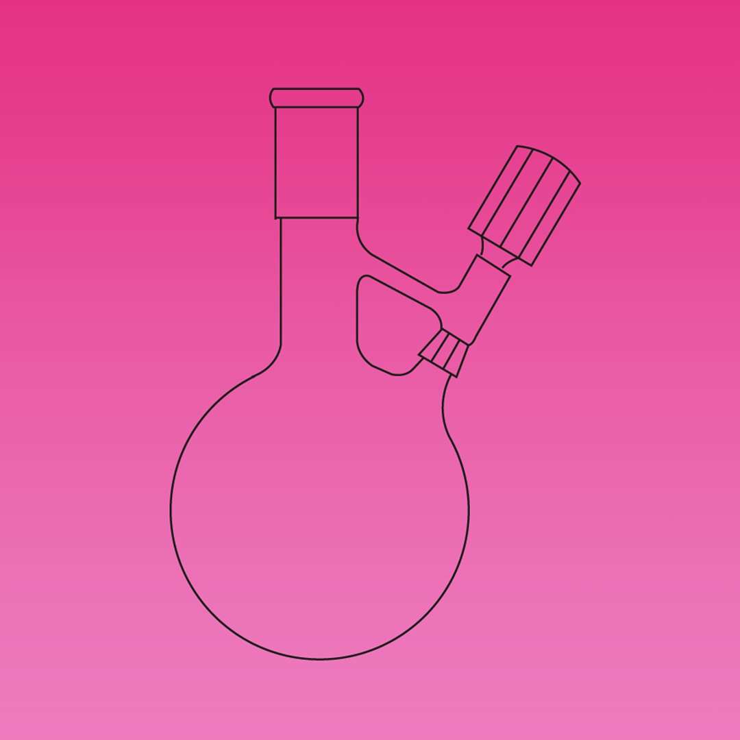 Schlenk Flask, Solvent Transfer, Glass - Dixon Science