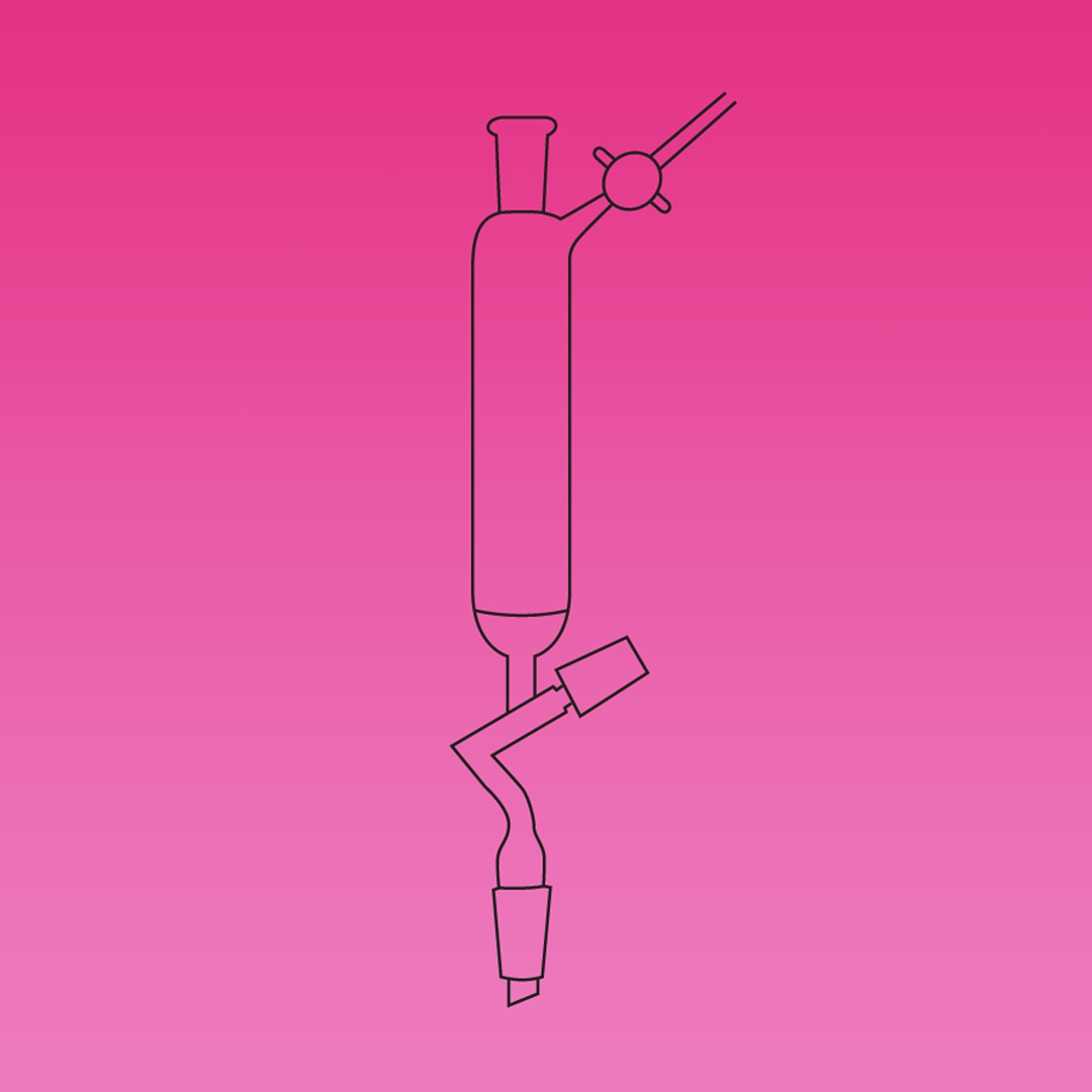 Cylindrical Funnel, Socket, High Vacuum Valve And Glass Stopcock, Glass ...