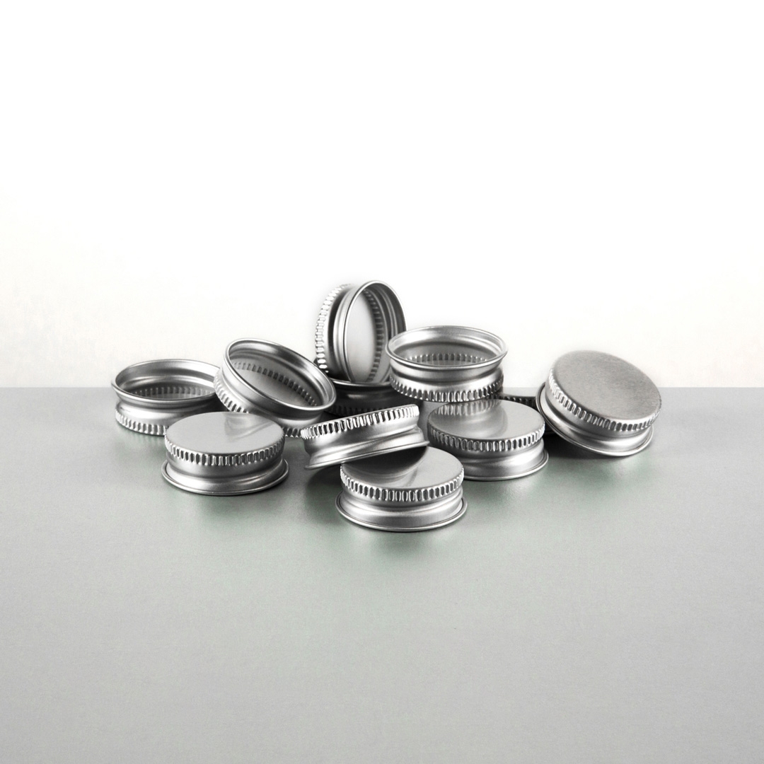 Caps, Aluminium, Screw Thread R3/24 With EPE Liner - Dixon Science