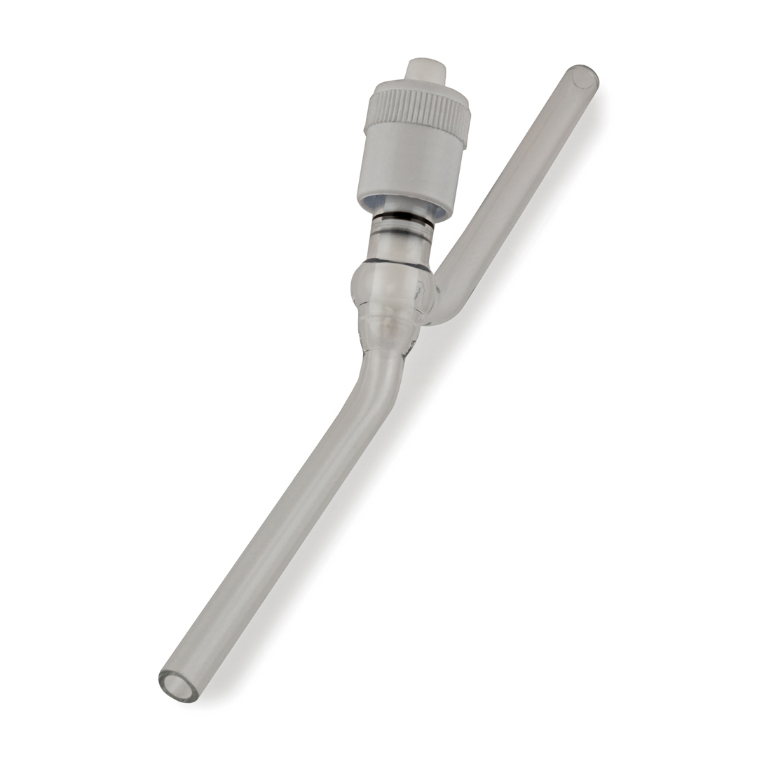 Greaseless HV Valve, In-line, Fast Thread, Glass / PTFE - Dixon Science